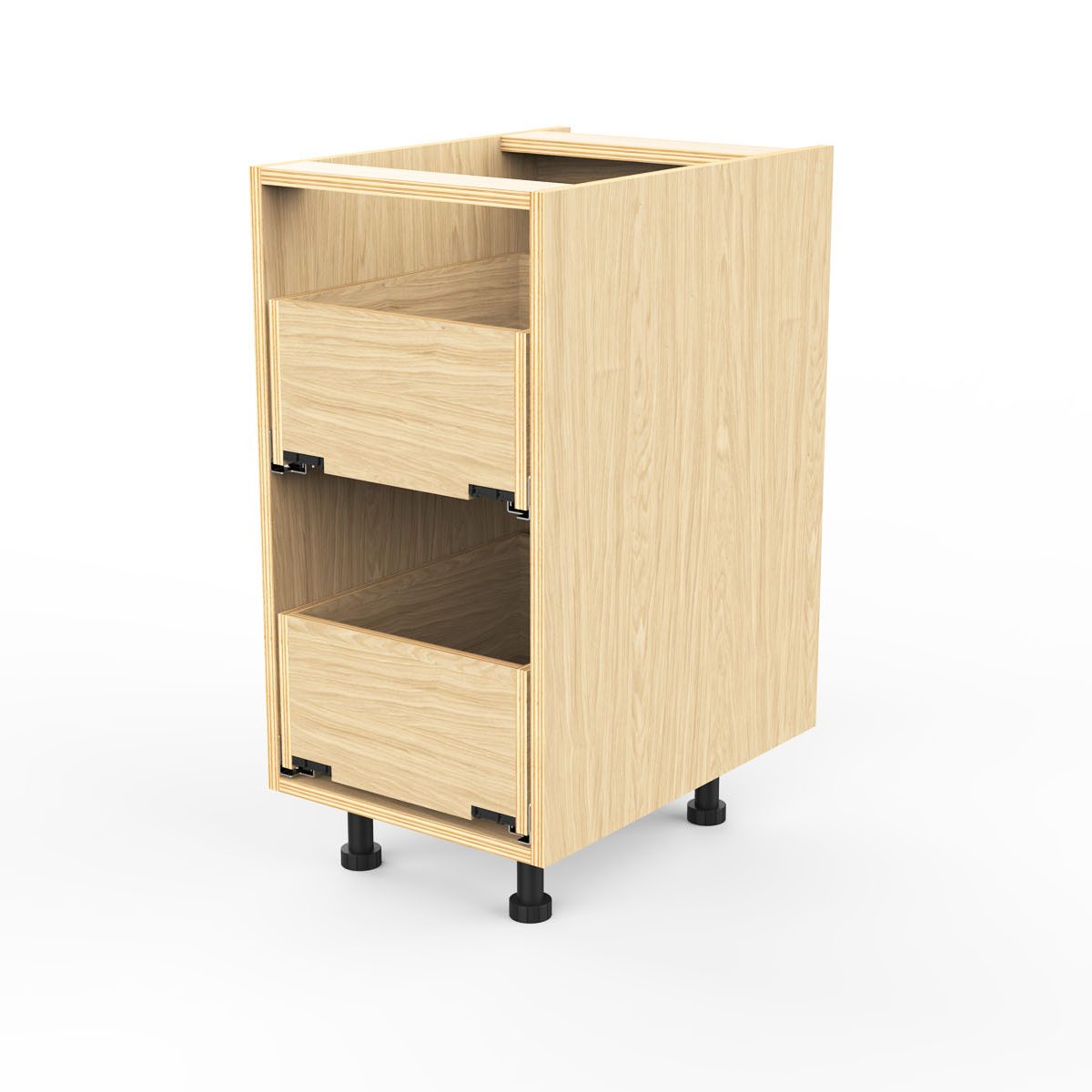 800mm 3 Drawer – Oak – Plyology Kitchens