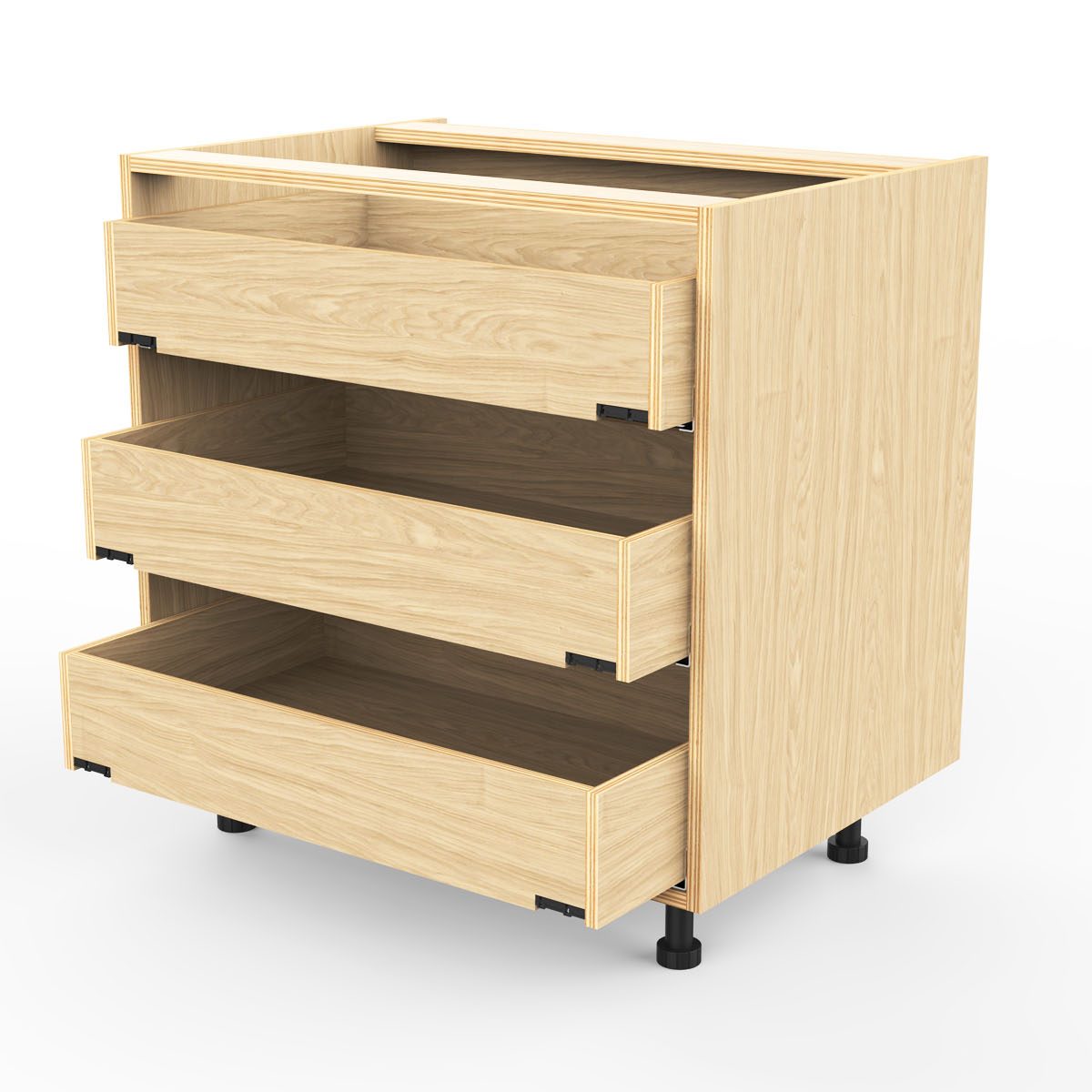 700mm 2 Drawer - Oak - Kudu Kitchens